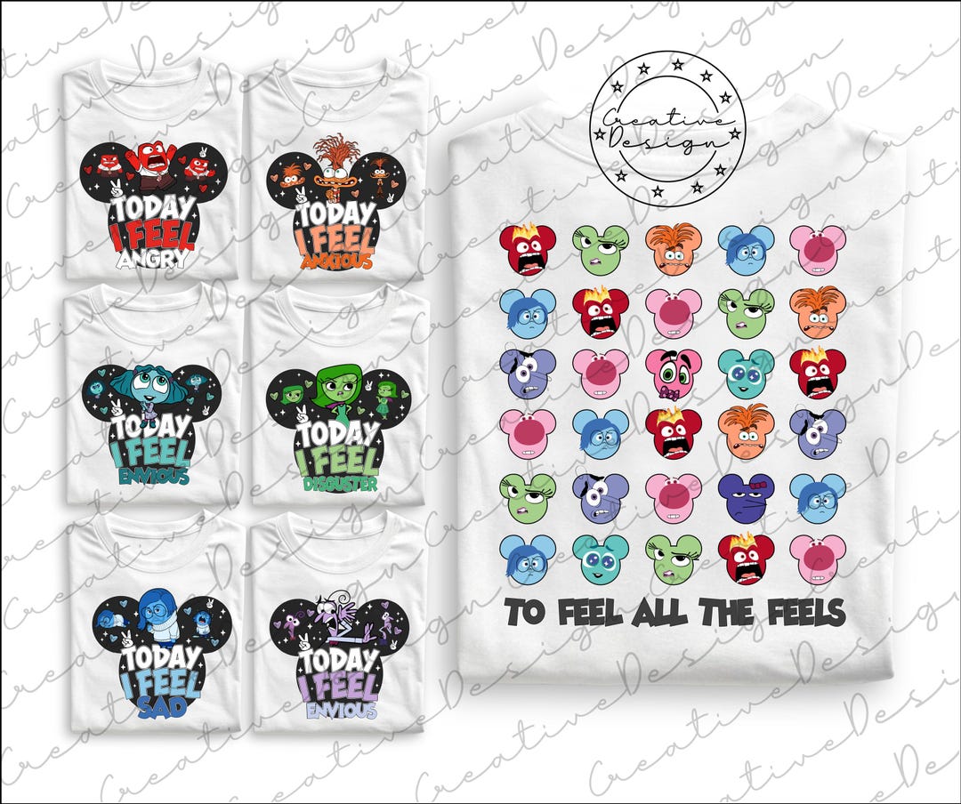 Inside Out Today I Feel Png, Disney Emotions Characters Png, Inside Out ...