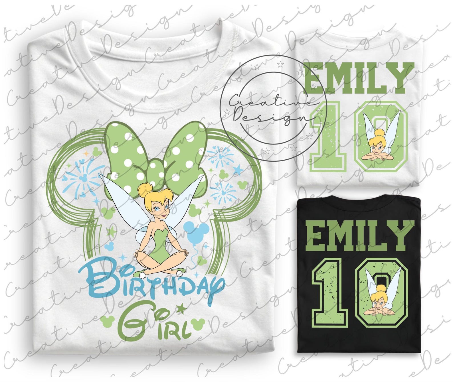 Princess Birthday Girl Png, Tinker Bell Birthday Png, Besties Birth Png ...