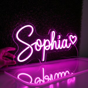 Custom Name Neon Sign for Kids, Custom Led Sign Wall Decor, Custom Led ...