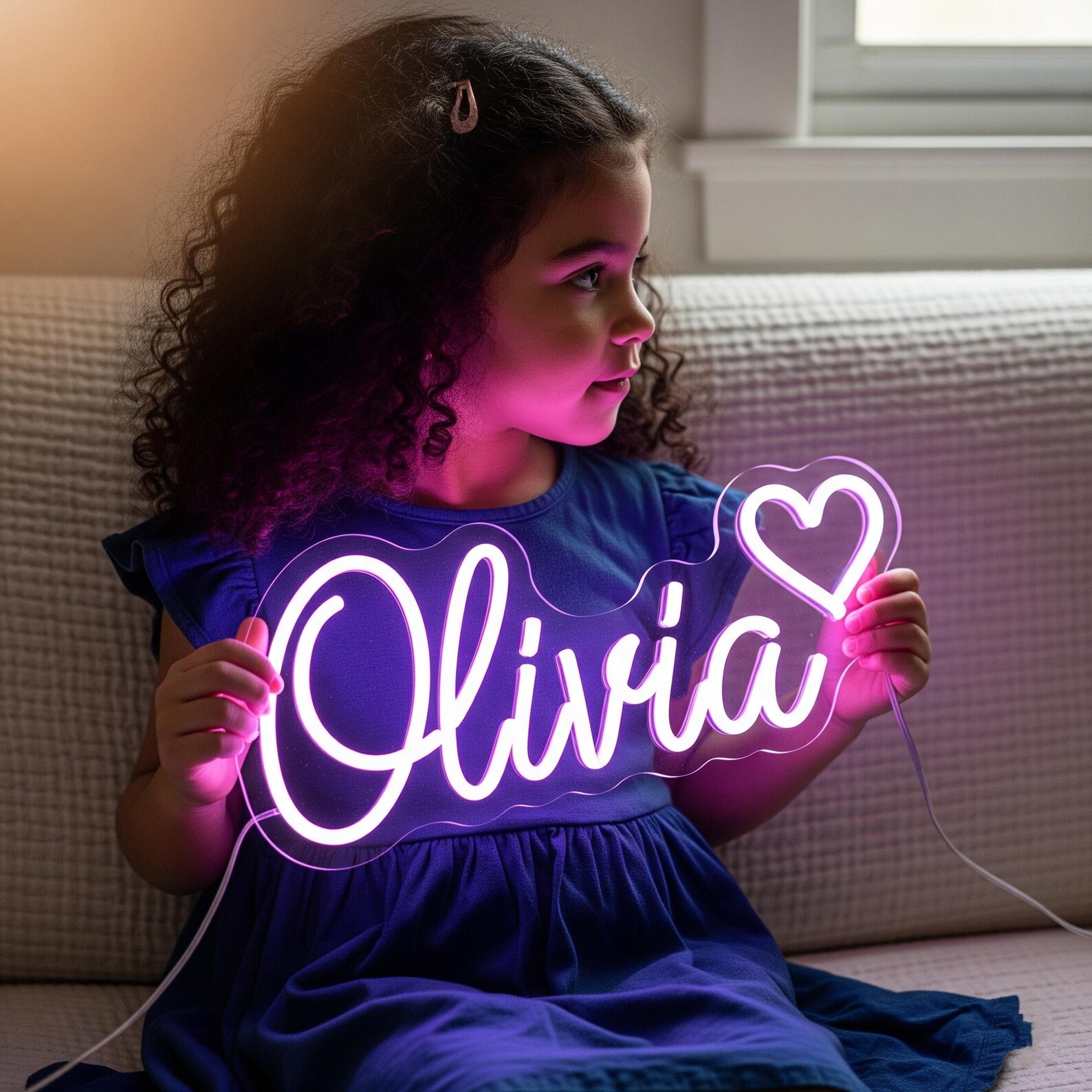 Custom Name Neon Sign for Kids, Custom Led Sign Wall Decor, Custom Led ...