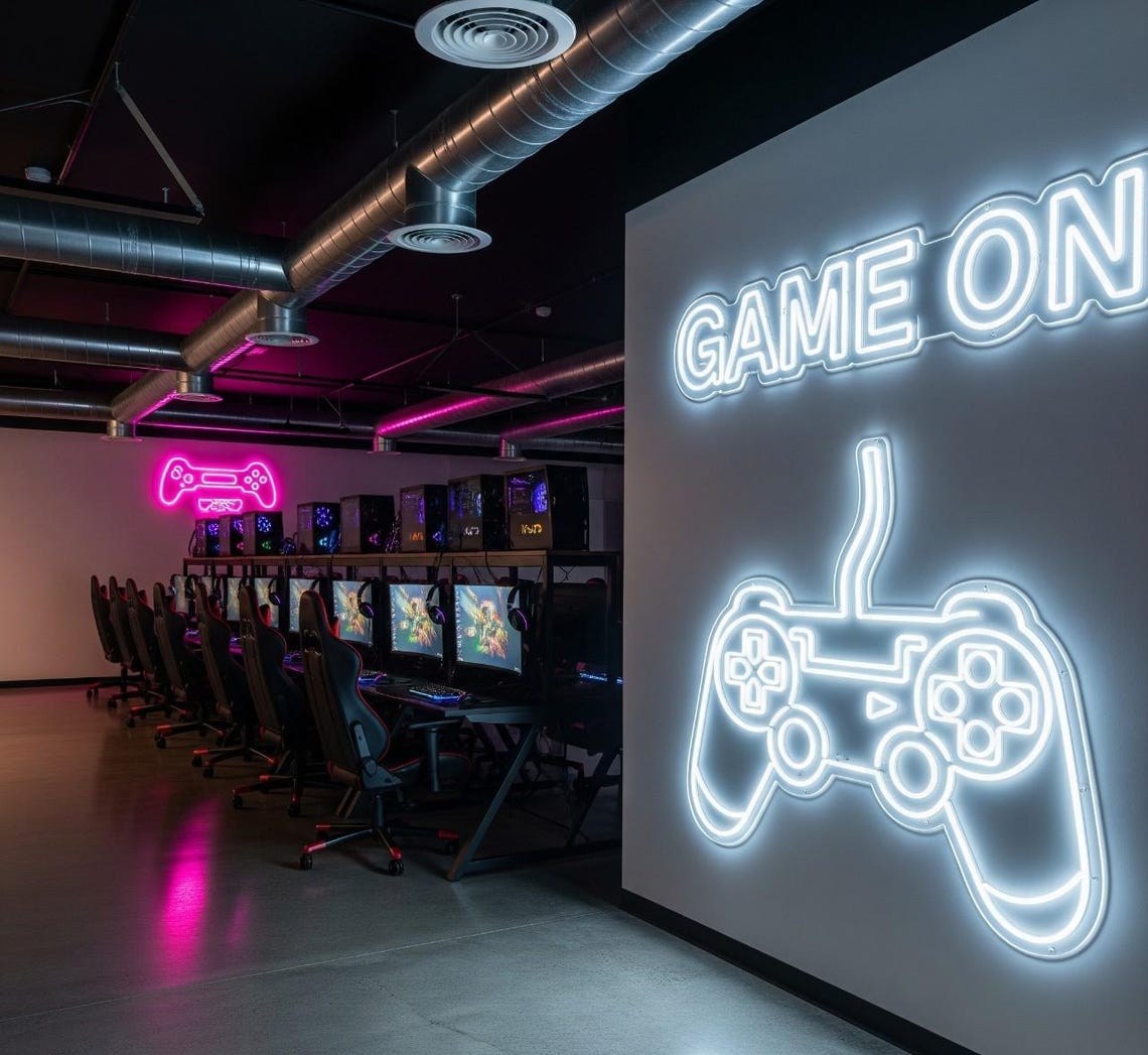 Personalized Gamer Tag Neon, Custom Username Neon Sign, Custom Game ...