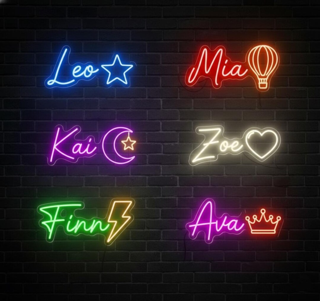 Custom Neon Name Sign for Kids, Custom Led Wall Decor, Custom Led Sign ...