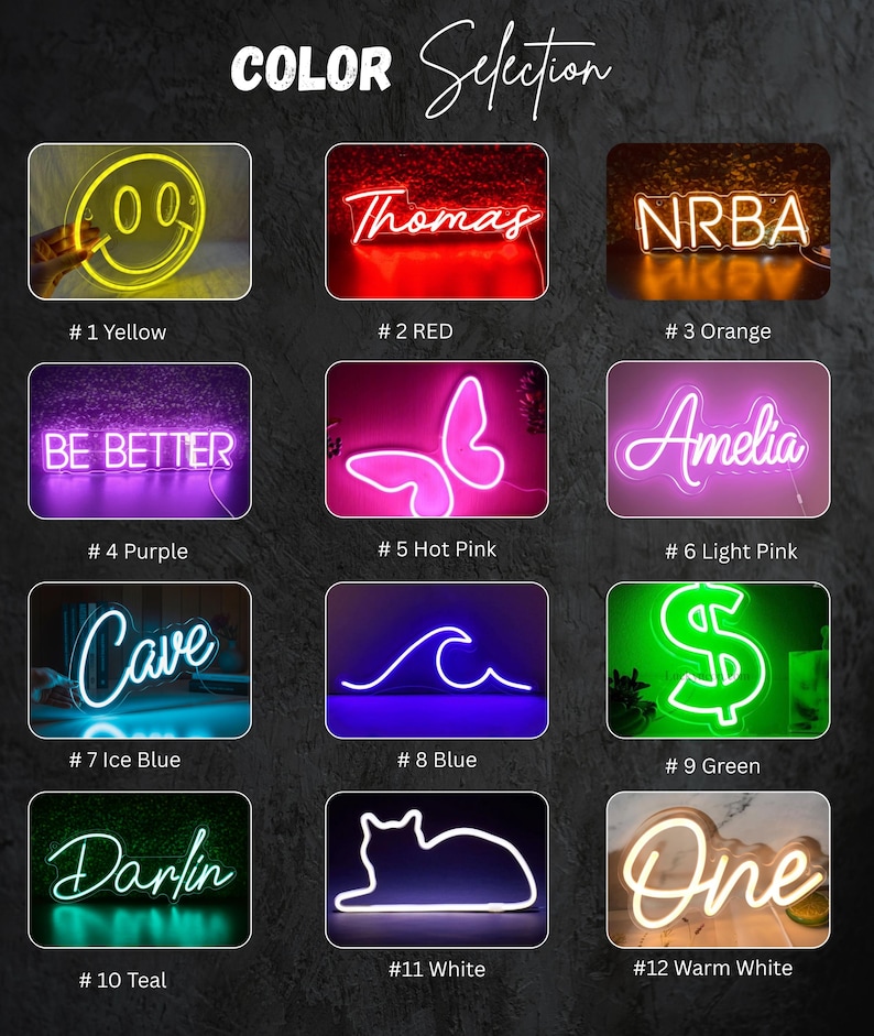 Custom Kids Neon Sign, Personalized LED Wall Light for Kid’s Room Decor ...