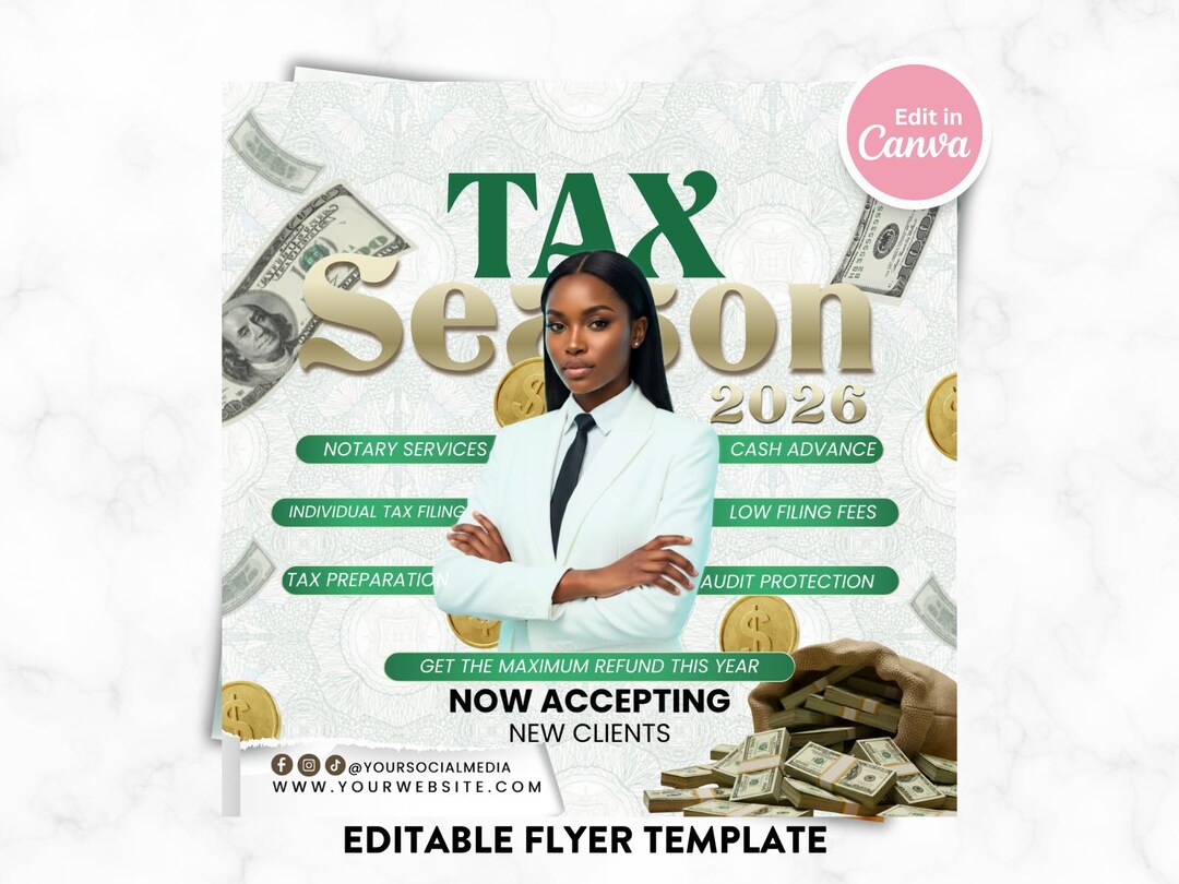DIY Tax Class Flyer, Training Flyer, Preparation Flyer, Credit Repair ...