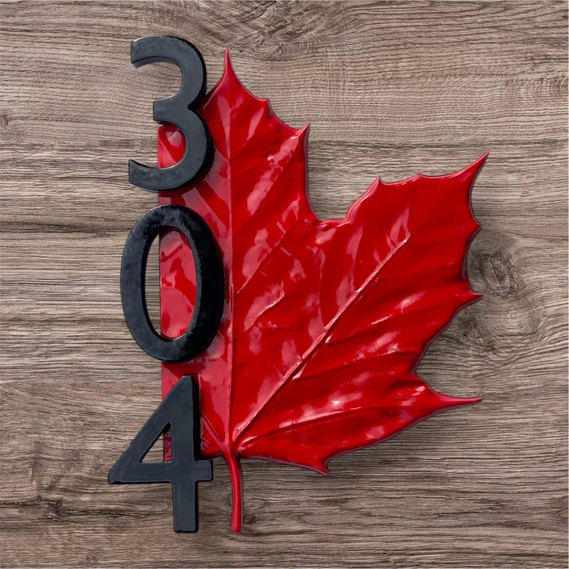 Maple Leaf Plaque - Etsy