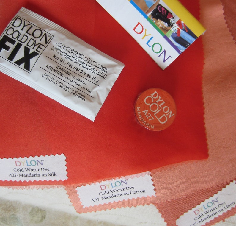 DYLON Cold Water Dye A27-mandarin (5gm) - Etsy