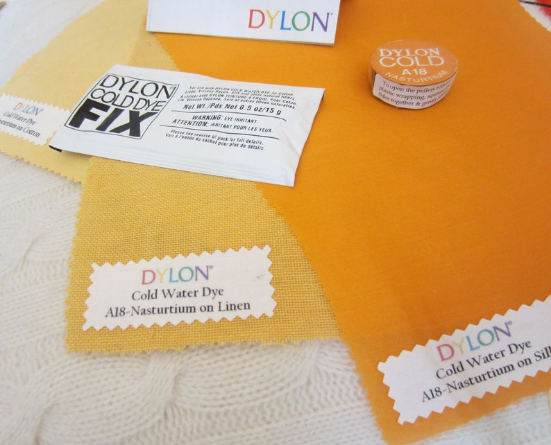 DYLON Cold Water Dye A18 Nasturtium 5gm - Etsy