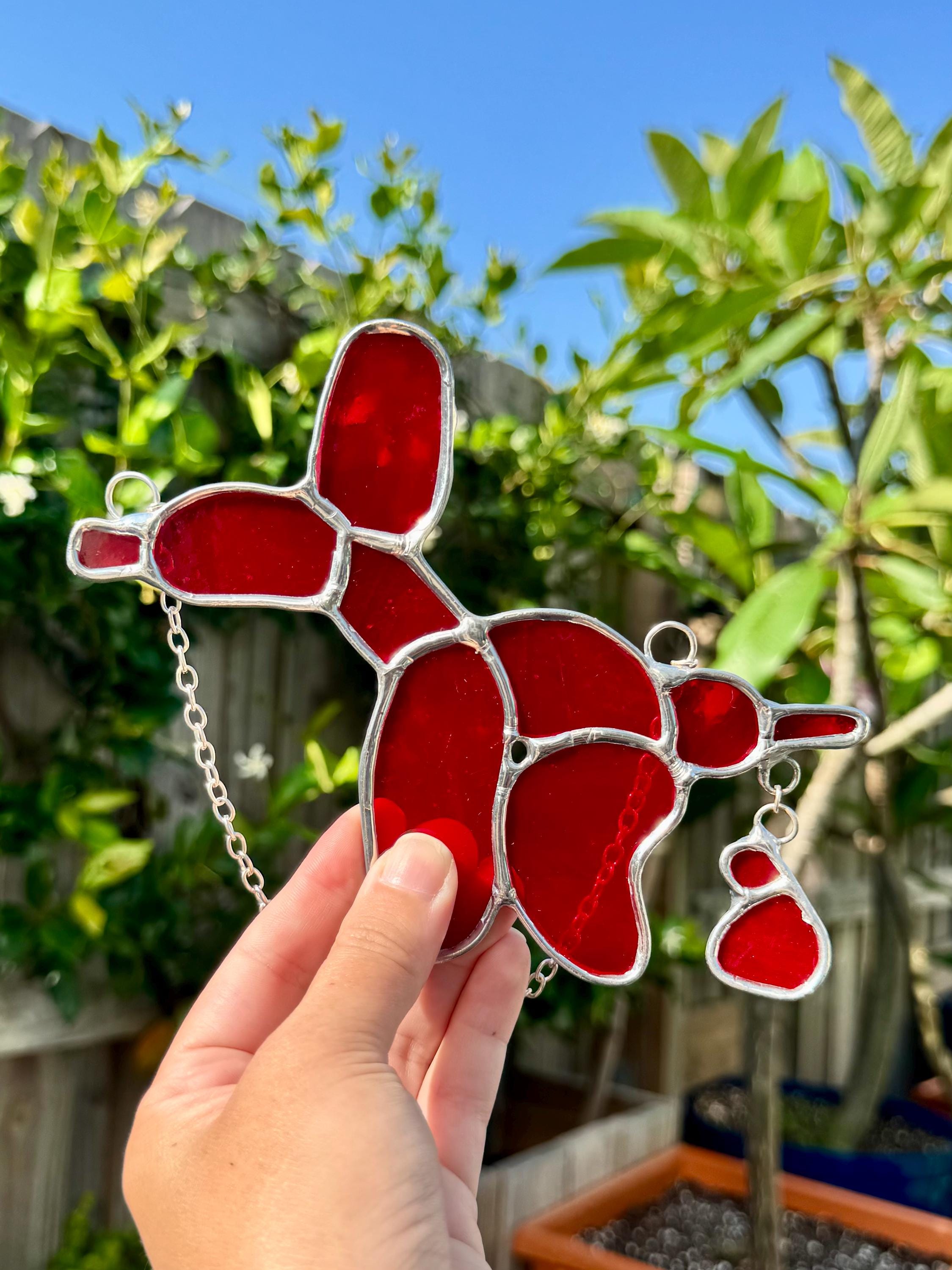 Stained Glass Pooping Balloon Dog - Etsy