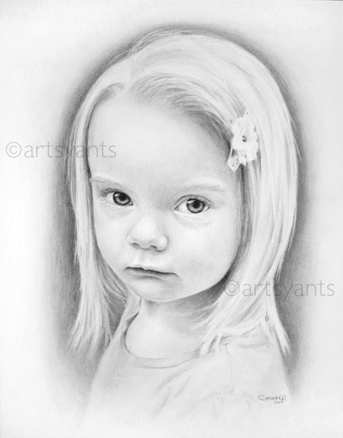 Custom Pencil Portrait Handmade Pencil Drawing From Your Photo ...
