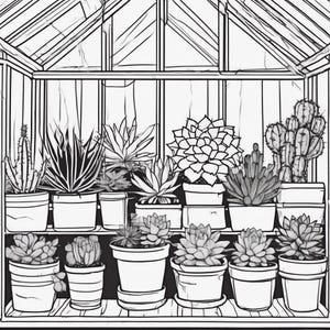 Tiny Greenhouses – 150 Mini Plant Havens to Color | PDF Coloring Book ...