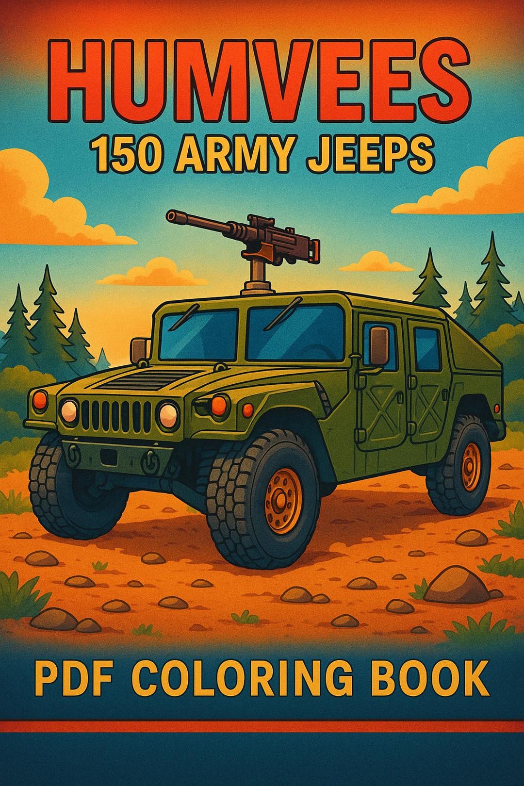 Humvees – 150 Army Jeeps | PDF Coloring Book - Etsy