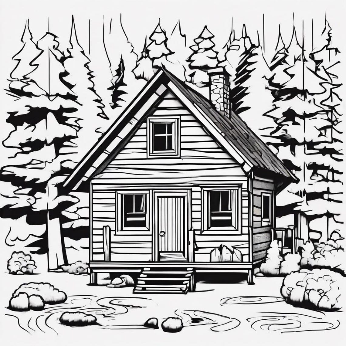 Cozy Homes Coloring Book: 150 Simple House Illustrations - Etsy