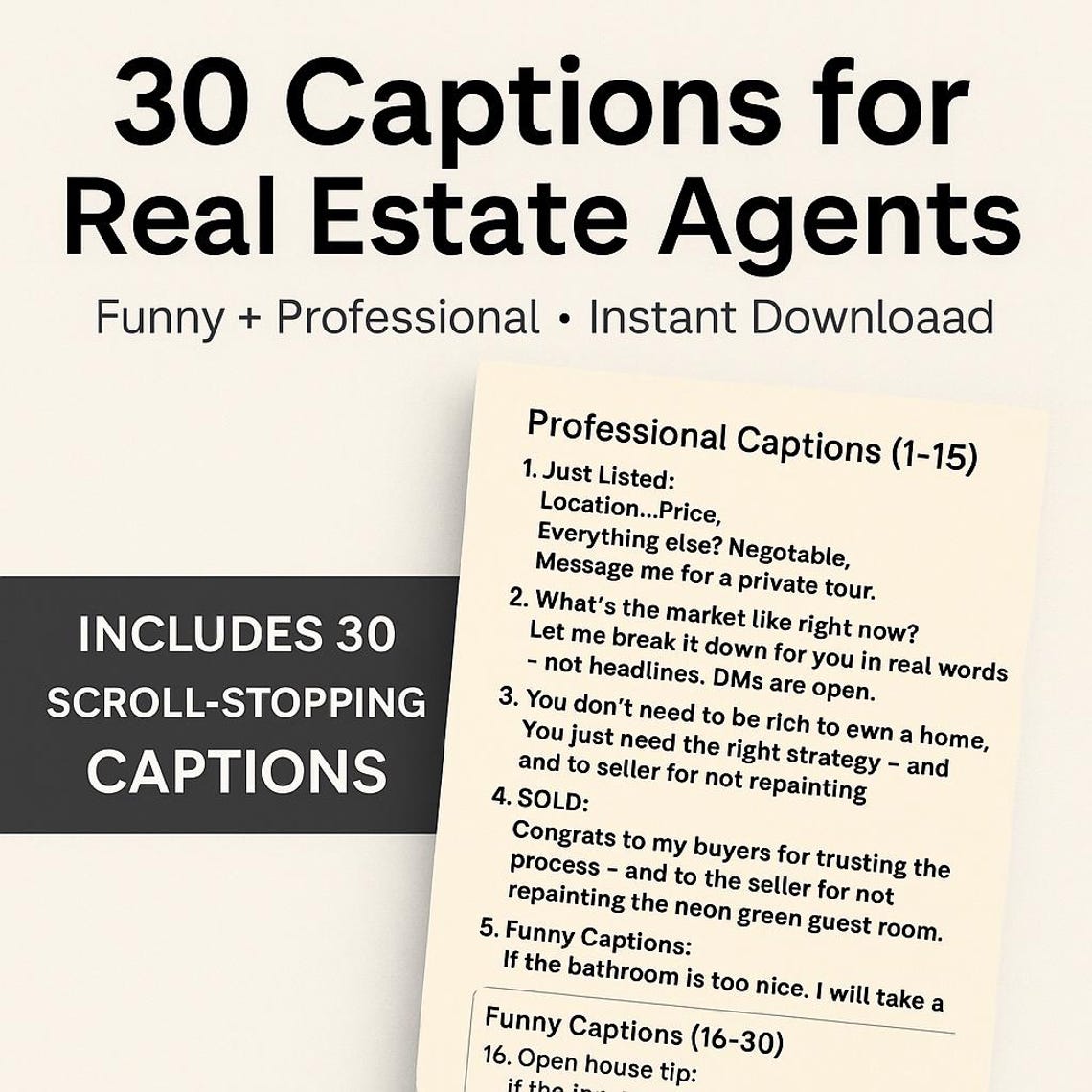 30 Social Media Captions for Real Estate Agents – Funny & Professional ...