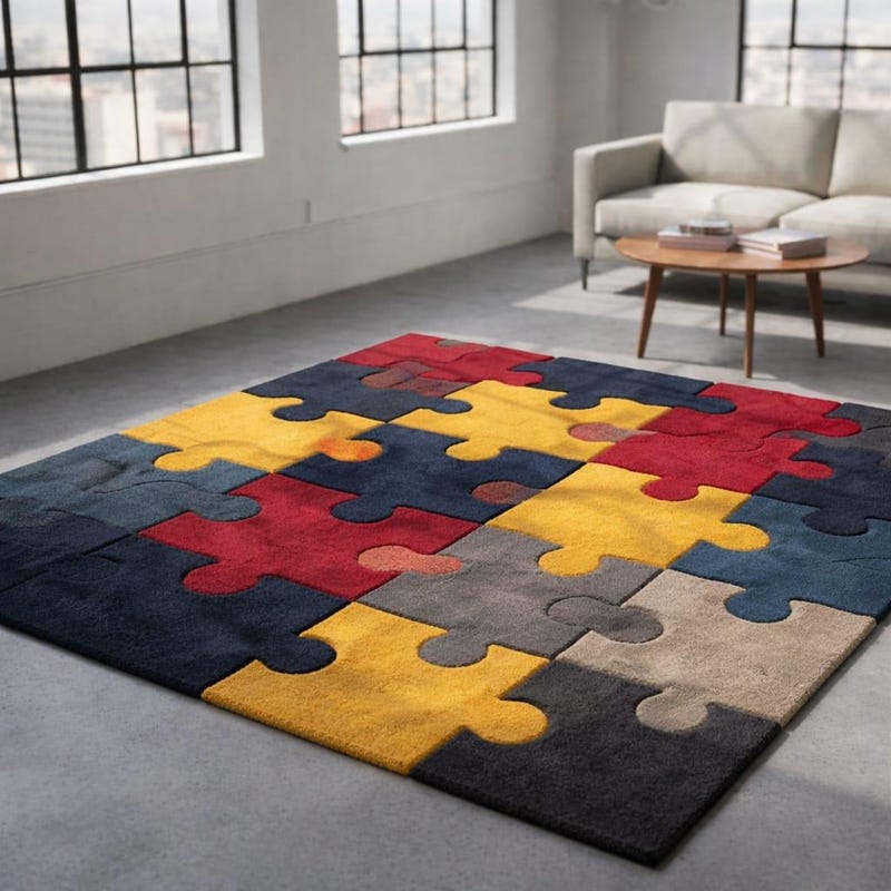 Puzzle Piece Carpet Rug - Etsy