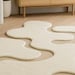 Hand-tufted Creamy White Abstract Rug: Modern Organic Area Rug - Etsy