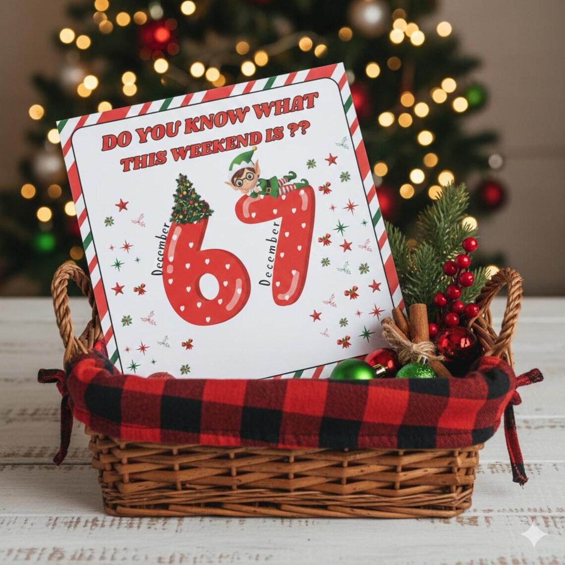 Elf Weekend Reveal Printable | 6–7 December Elf Surprise | Christmas ...