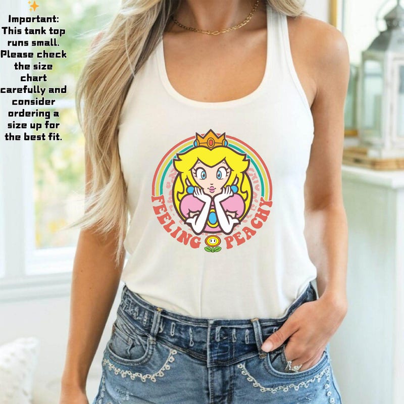 Tank Top With Peach - Etsy