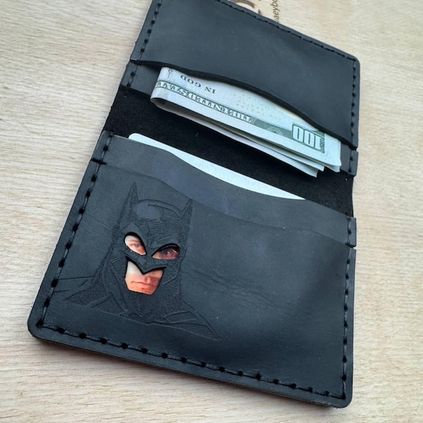 Bat Man Id Wallet - Etsy
