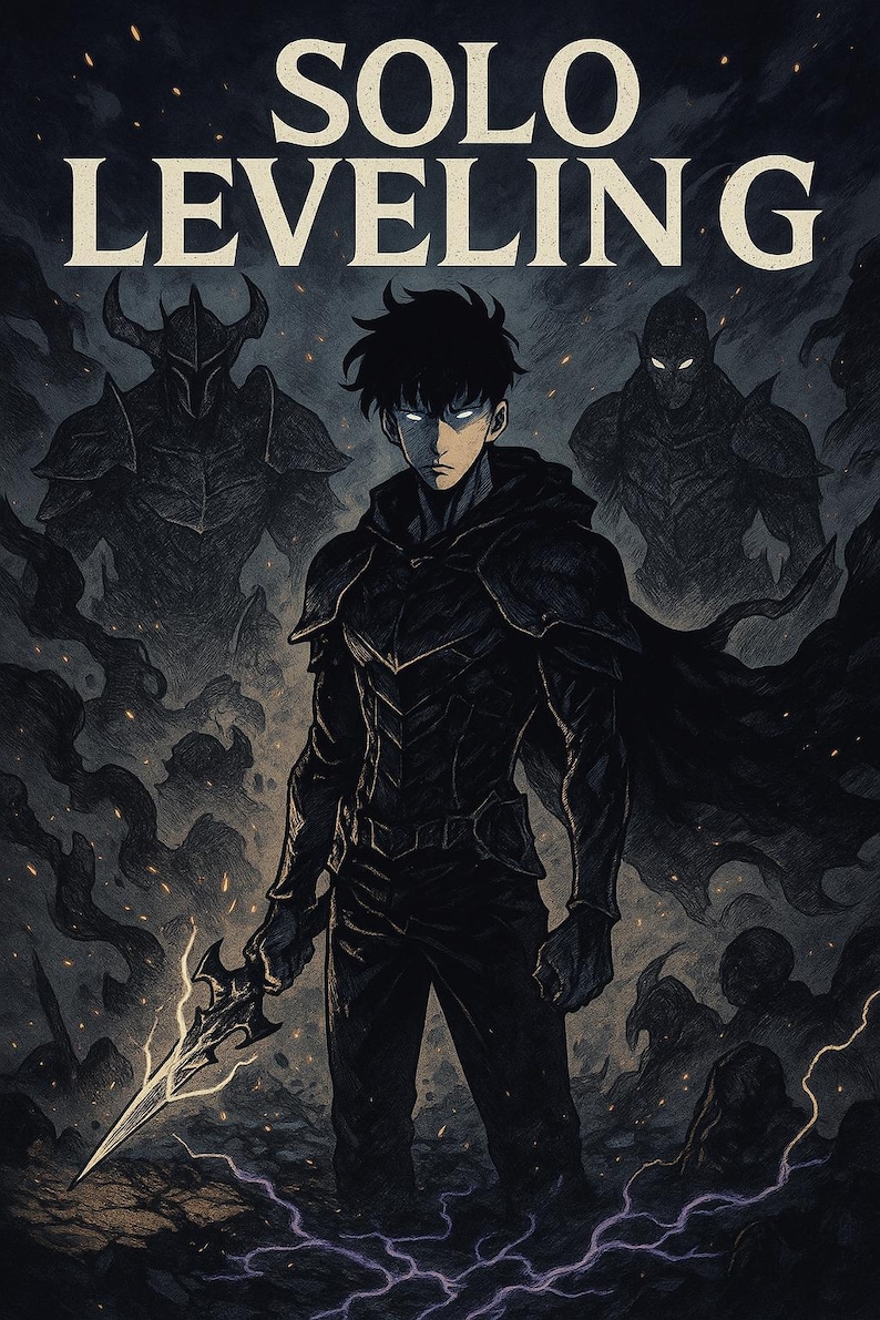 Solo Leveling Anime Poster | Manhwa Art Print (digital Download) - Etsy