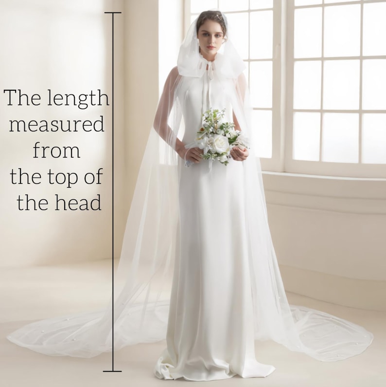KA70 Hooded Bridal Cape With Black Floral Lace Embroidery in Boho Style ...