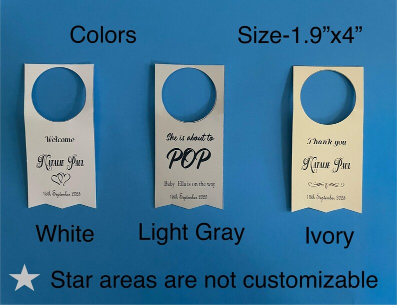 Personalized Water Bottle Tags for Wedding Reception Wedding Shower ...