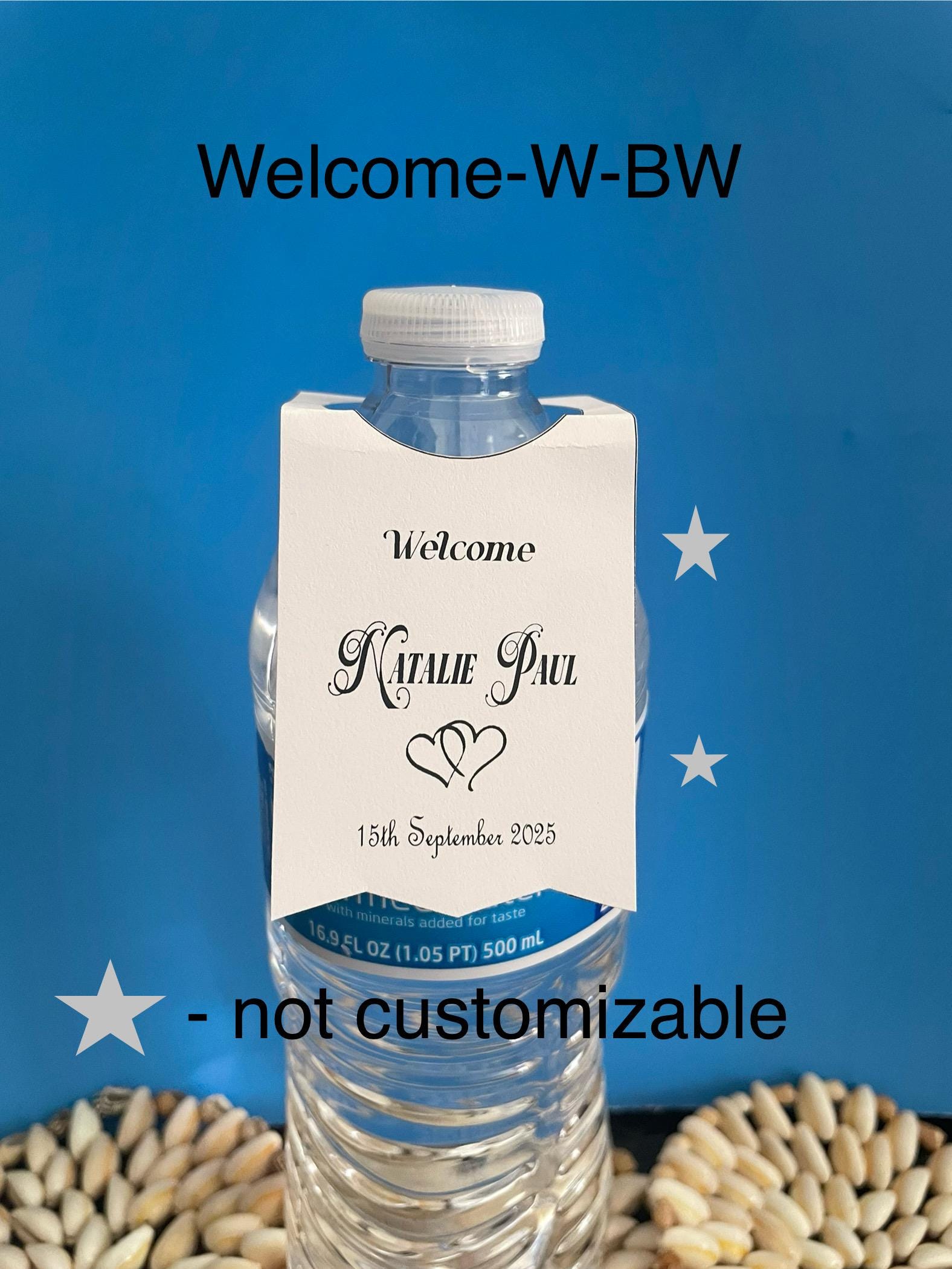 Personalized Water Bottle Tags: Custom Wedding Shower, Birthday - Etsy