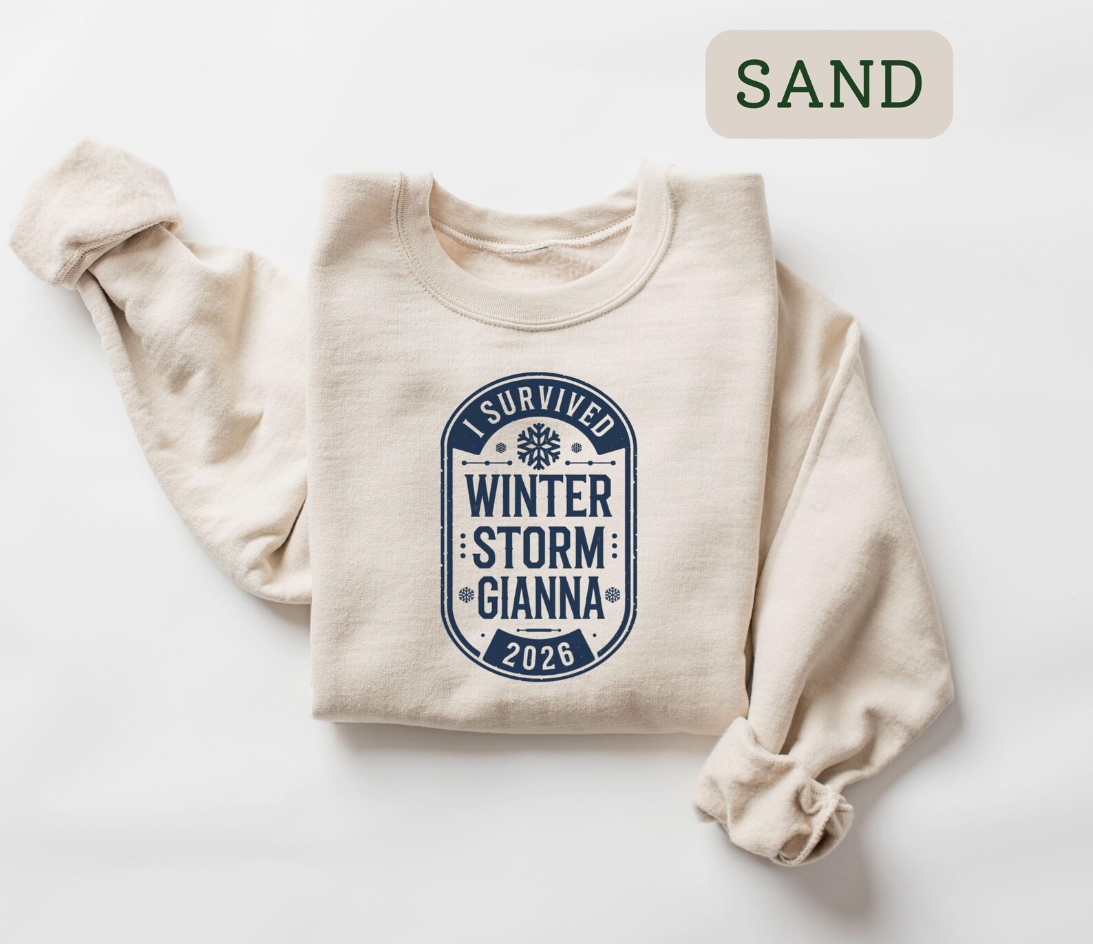 Winter Storm Gianna 2026 Survivor Shirt, Funny Blizzard Sweatshirt ...