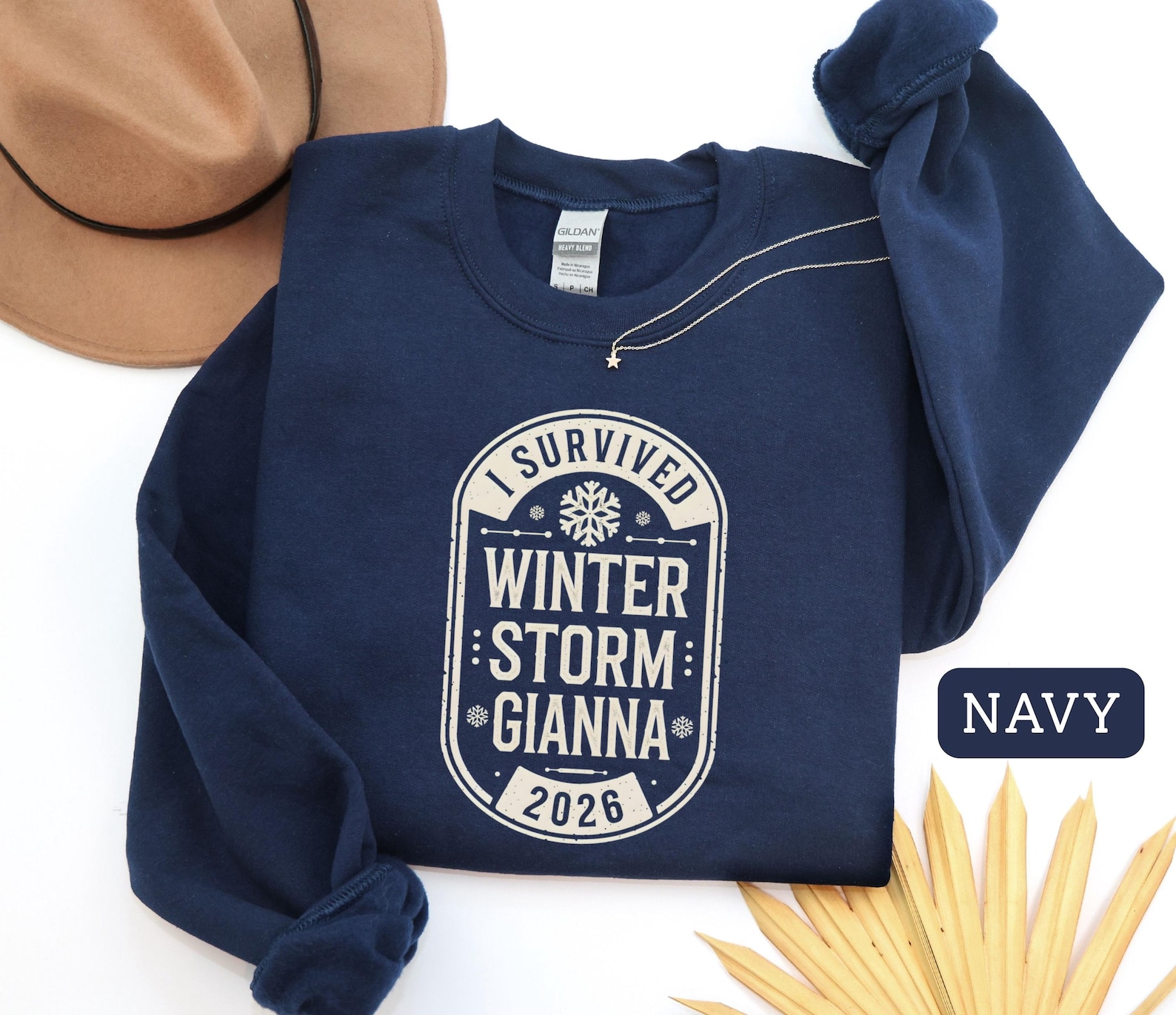 Winter Storm Gianna 2026 Survivor Shirt, Funny Blizzard Sweatshirt ...