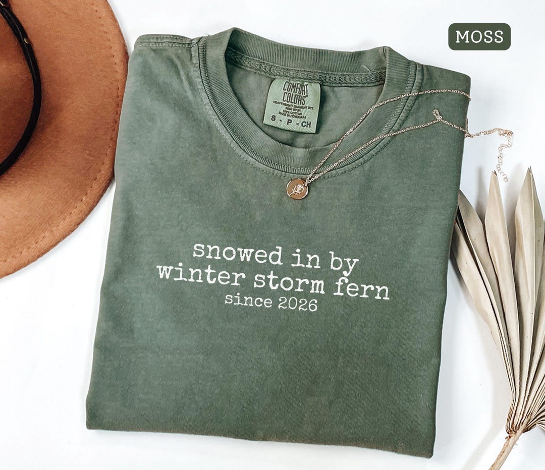 Winter Storm Fern Shirt, Funny Blizzard 2026 Tee, Cozy Cold Weather ...
