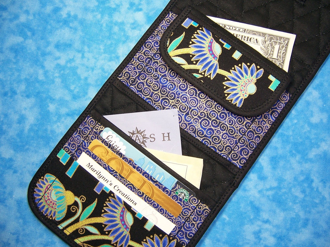 Women Wallet - Small Lightweight Wallet Trifold Quilted Wallet Cloth ...