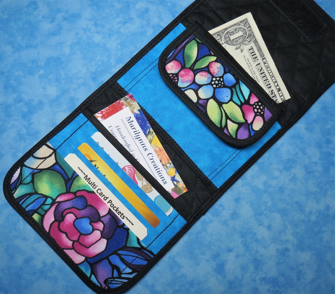 Women Wallet - Small Lightweight Wallet Compact Trifold Wallet Fabric ...