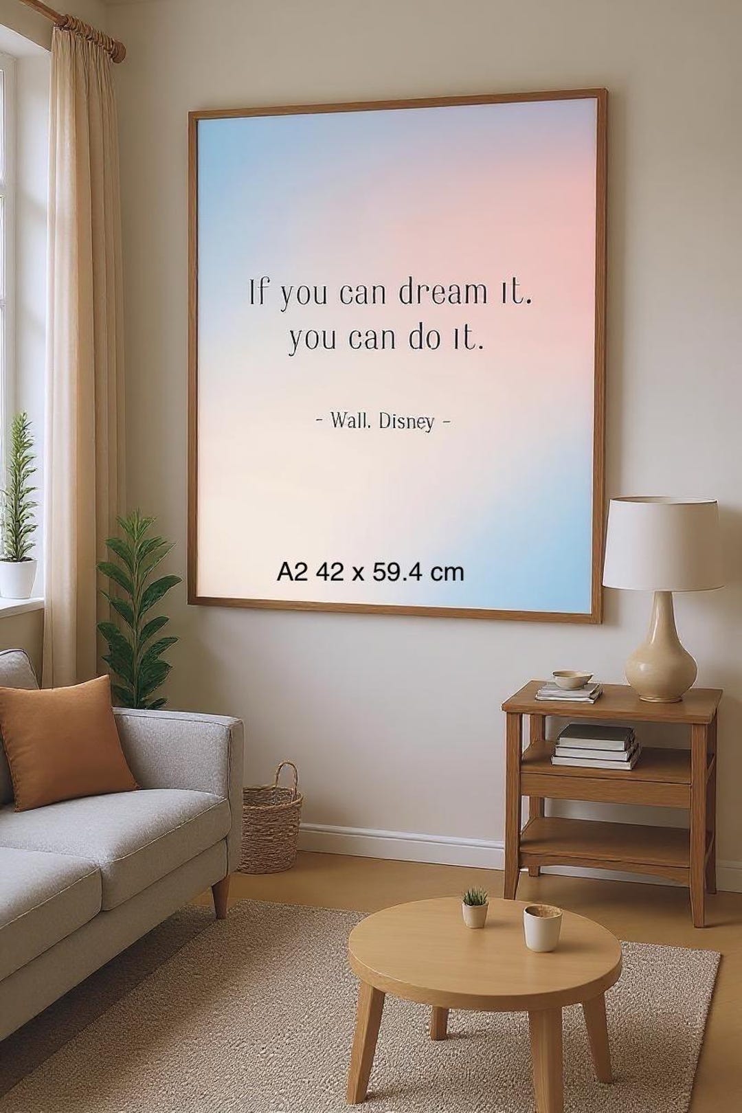 Inspirational Walt Disney Quote Poster | Printable Wall Art | “if You ...