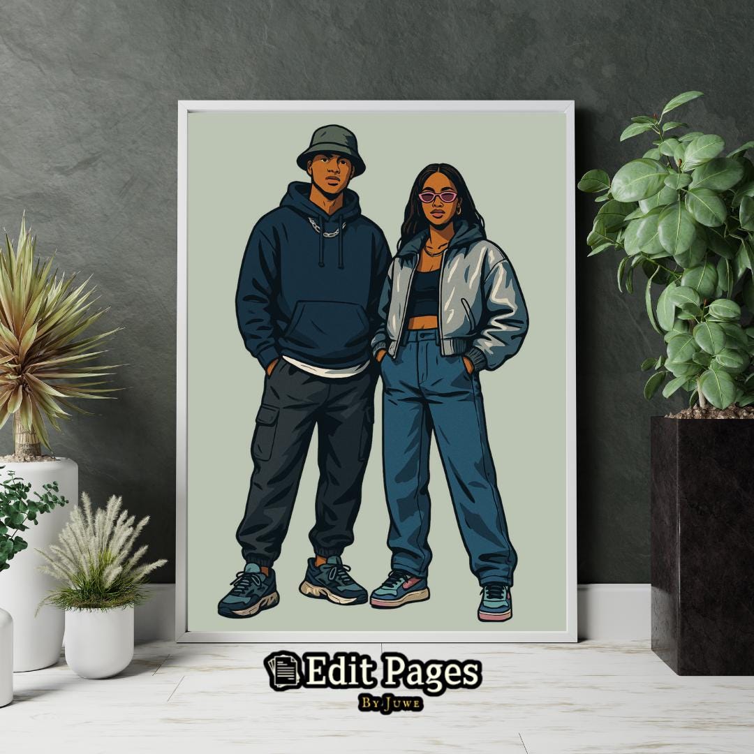 Retro Urban Fashion Poster | Streetwear Wall Art Print | Trendy Art ...