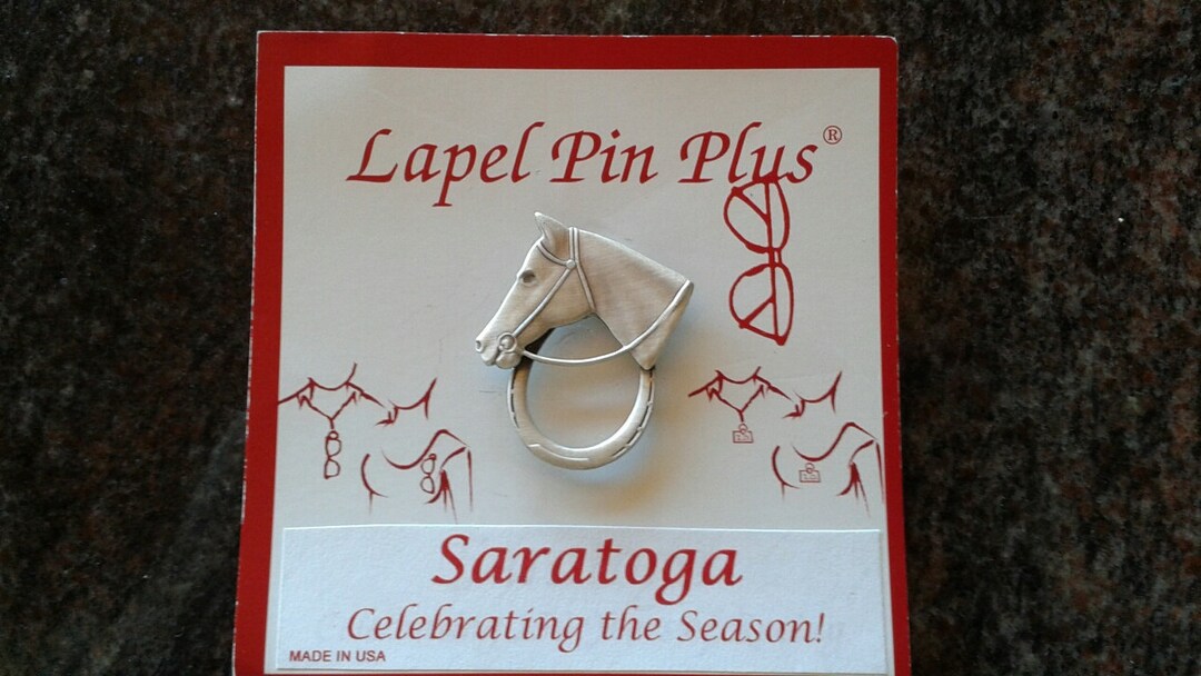 Unisex Tack Back Horse Head Lapel Pin Plus Chapado en Plata de Ley ...