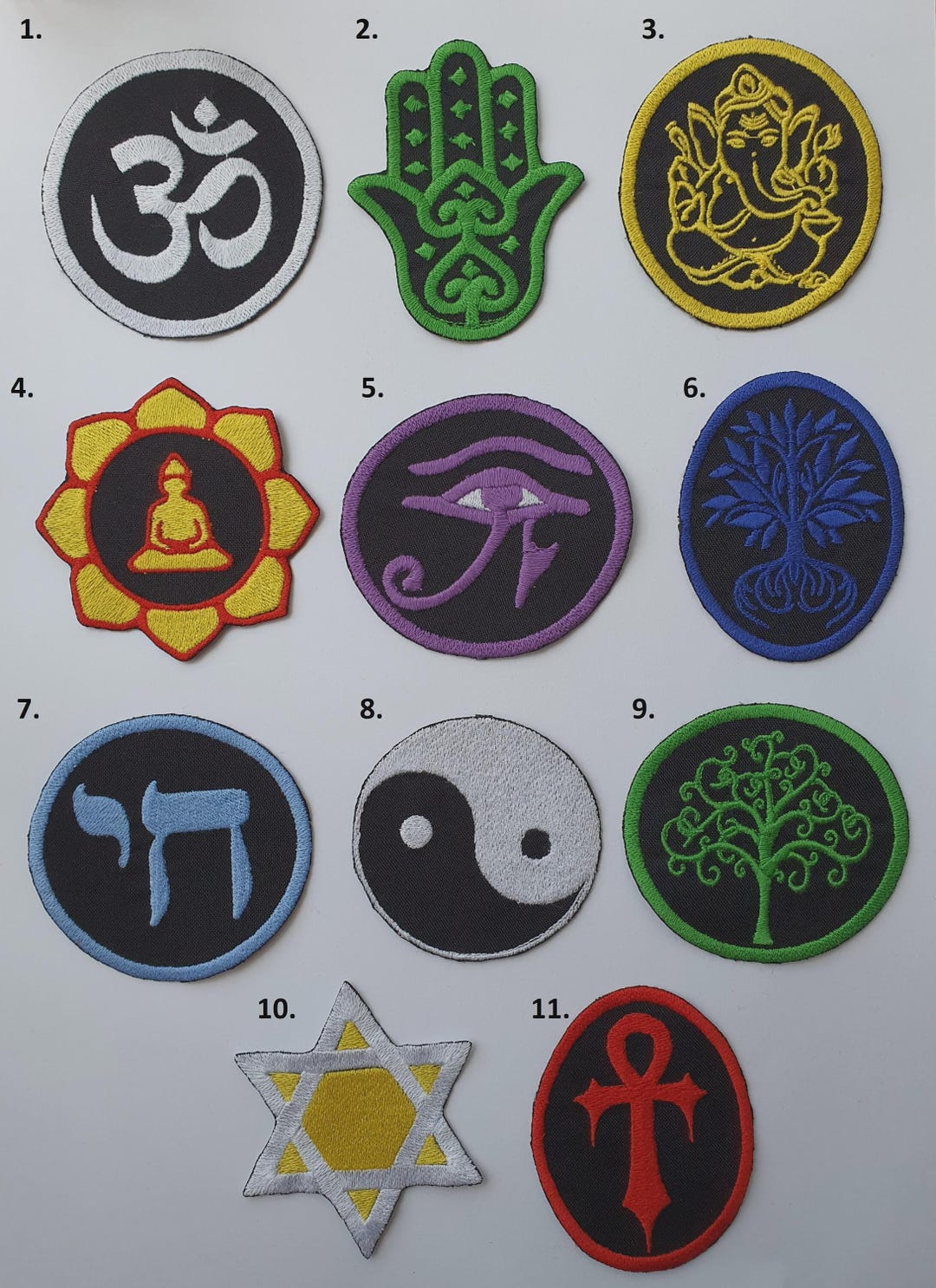 Spiritual Patches, Symbol Patches, Shamanic Patches, Hamsa, Tree of ...