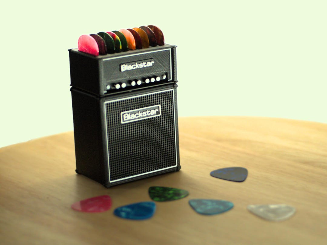 Mini Guitar Half Stack Amp Pick Holder Backstar Guitar Lover Gift Band ...