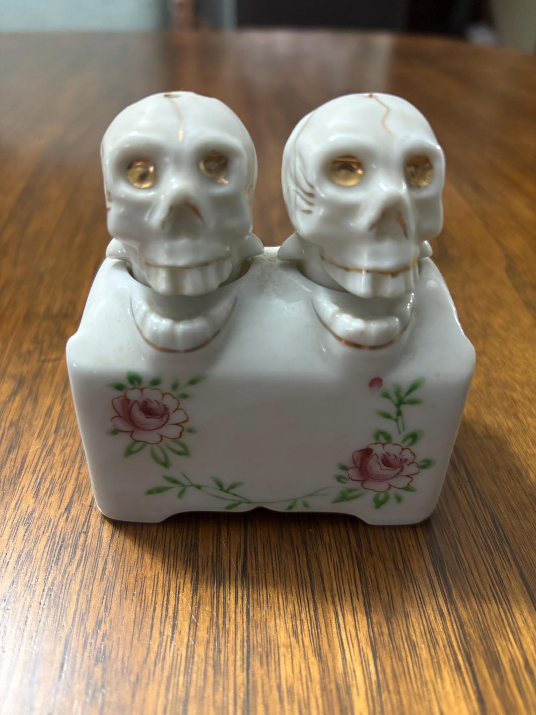 Vintage Skeleton Nodder Salt and Pepper - Etsy