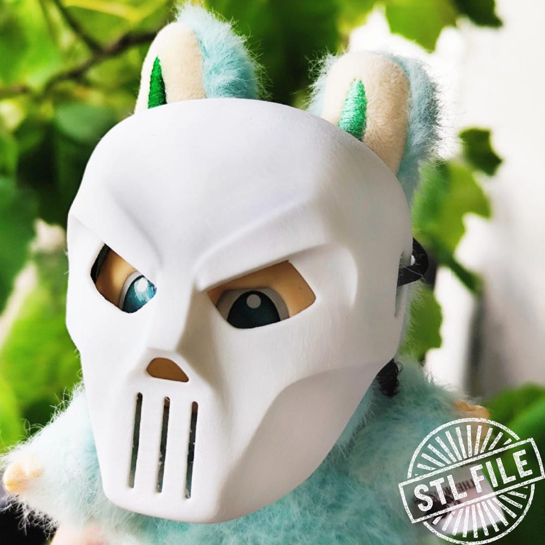 Labubu Vigilante Hockey Mask - STL Digital File for 3D Printing ...