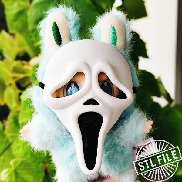 Scary White Face Mask - Etsy