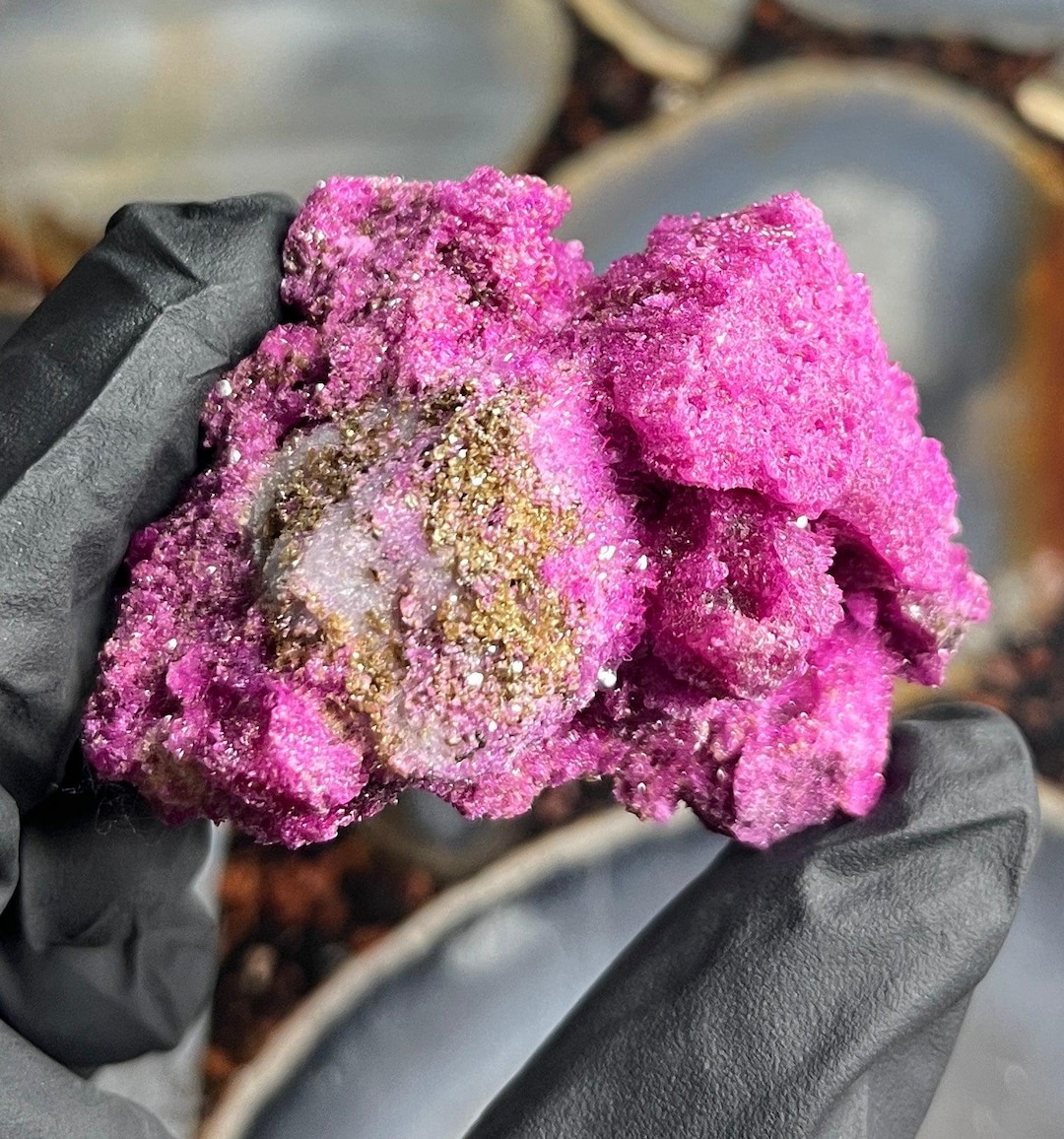 Fluorescent Honeycomb Ruby Specimen - Uv Reactive Corundum - Raw ...