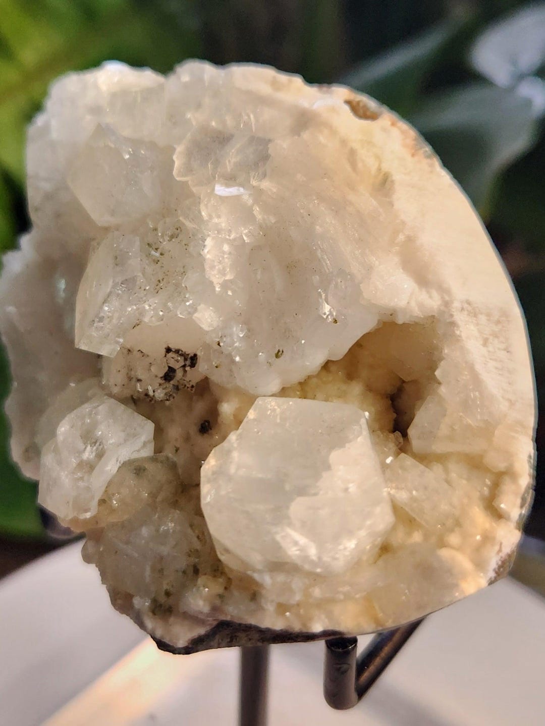 Stunning Natural Apophyllite Crystal on Stilbite – Cubic Apophyllite ...