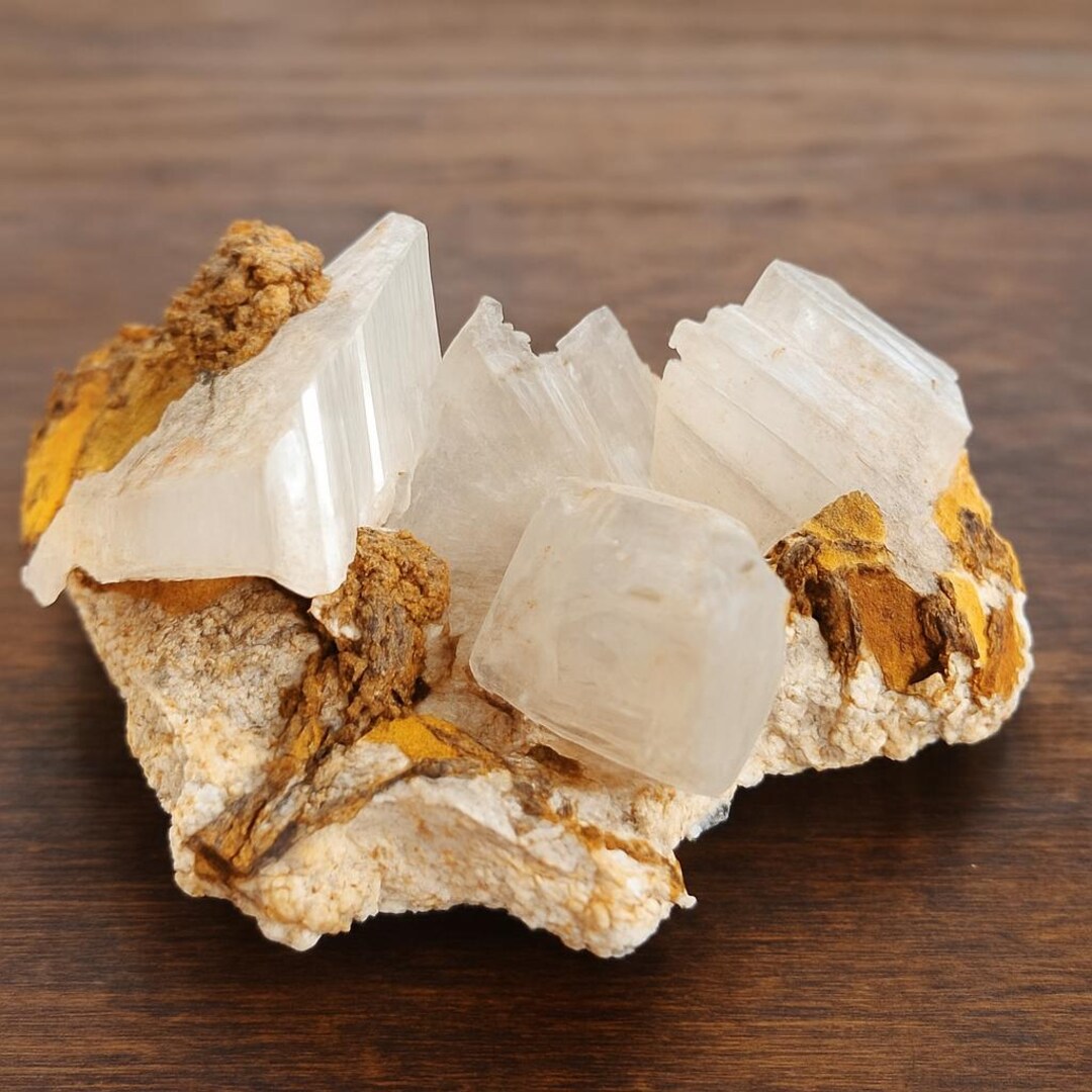 Blade Selenite Crystal Specimen — Natural Satin Spar Gypsum Cluster ...