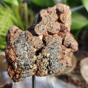 Natural Garnet on Matrix With Pyrite • Raw Almandine Garnet Cluster ...