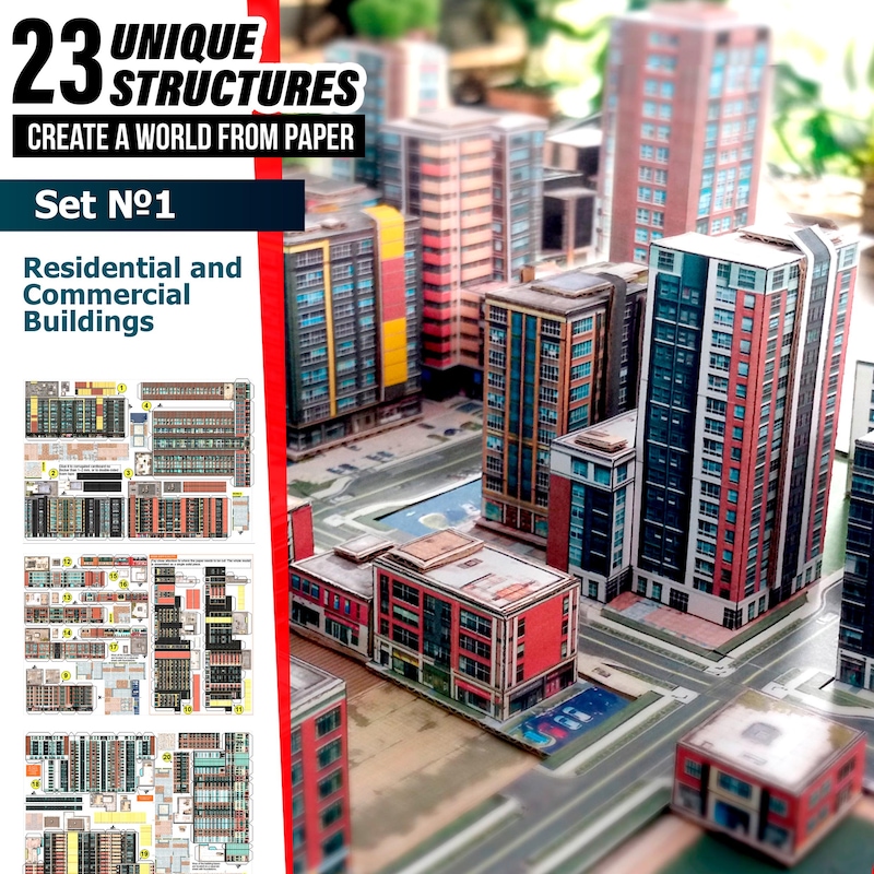 Paper Model Kit - Etsy