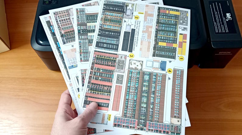 Paper City, Paper Model, City-builder Part 1 - Etsy