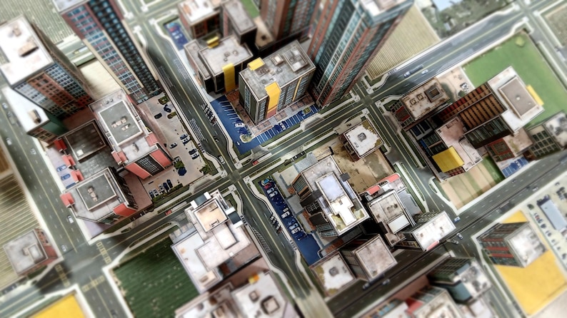Paper City, Paper Model, City-builder Part 1 - Etsy