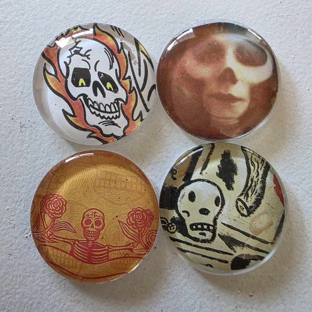 Skull Magnets - Set 2 - Etsy
