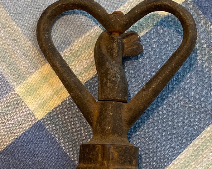 Vintage Cast Iron Sprinkler Head, Cast Iron, Heart Shaped Garden Art ...