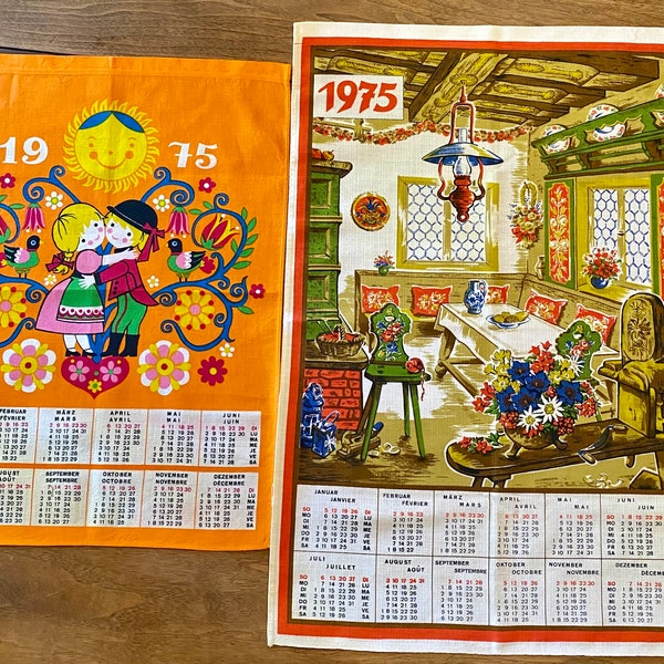 Tea Towel Calendar - Etsy