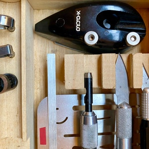 Vintage X-acto Tool Set in Dovetailed Wooden Box With Latch, Assorted ...